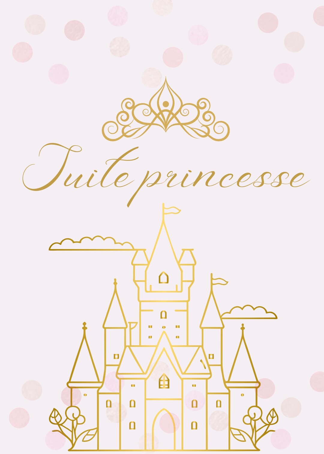 Fairytale Style Princess Castle Poster for Girls' Bedroom or Romantic ...