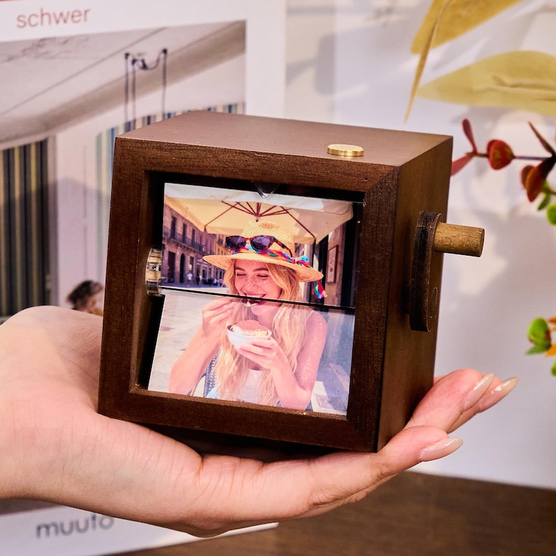Personalized Photo Flipbook Animation Box With Light,custom Crank ...