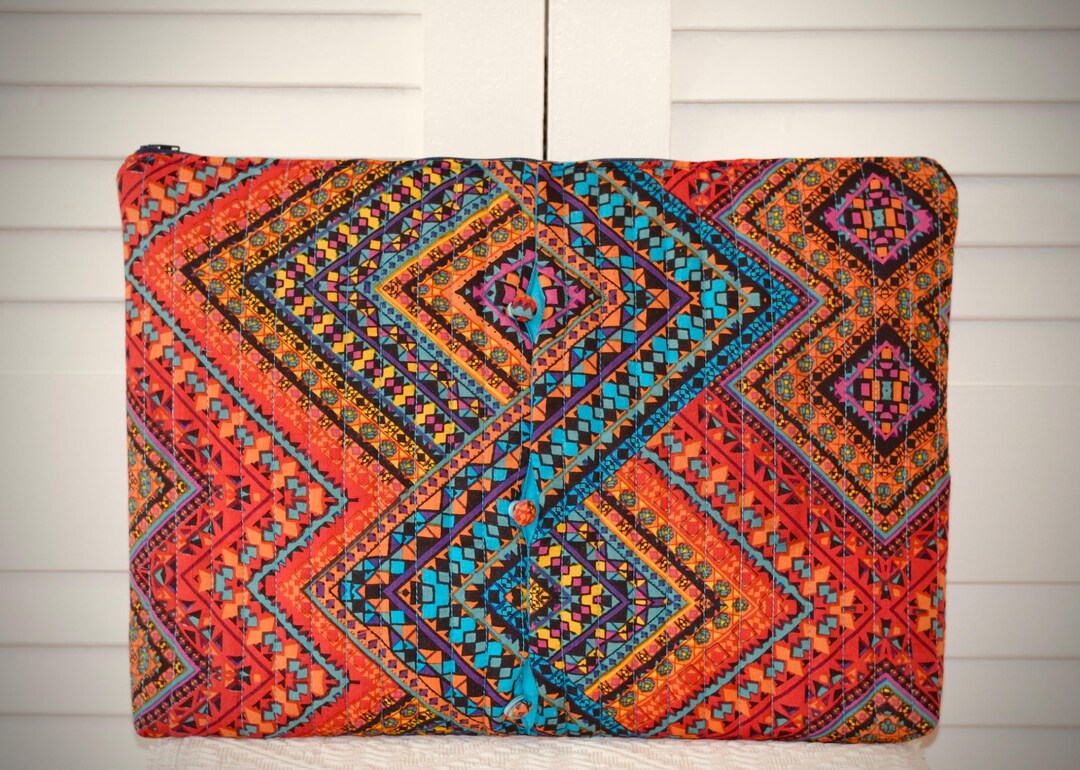Upcycled Indian-inspired Laptop Handmade Quilted Bag Ipad,mac,laptop ...