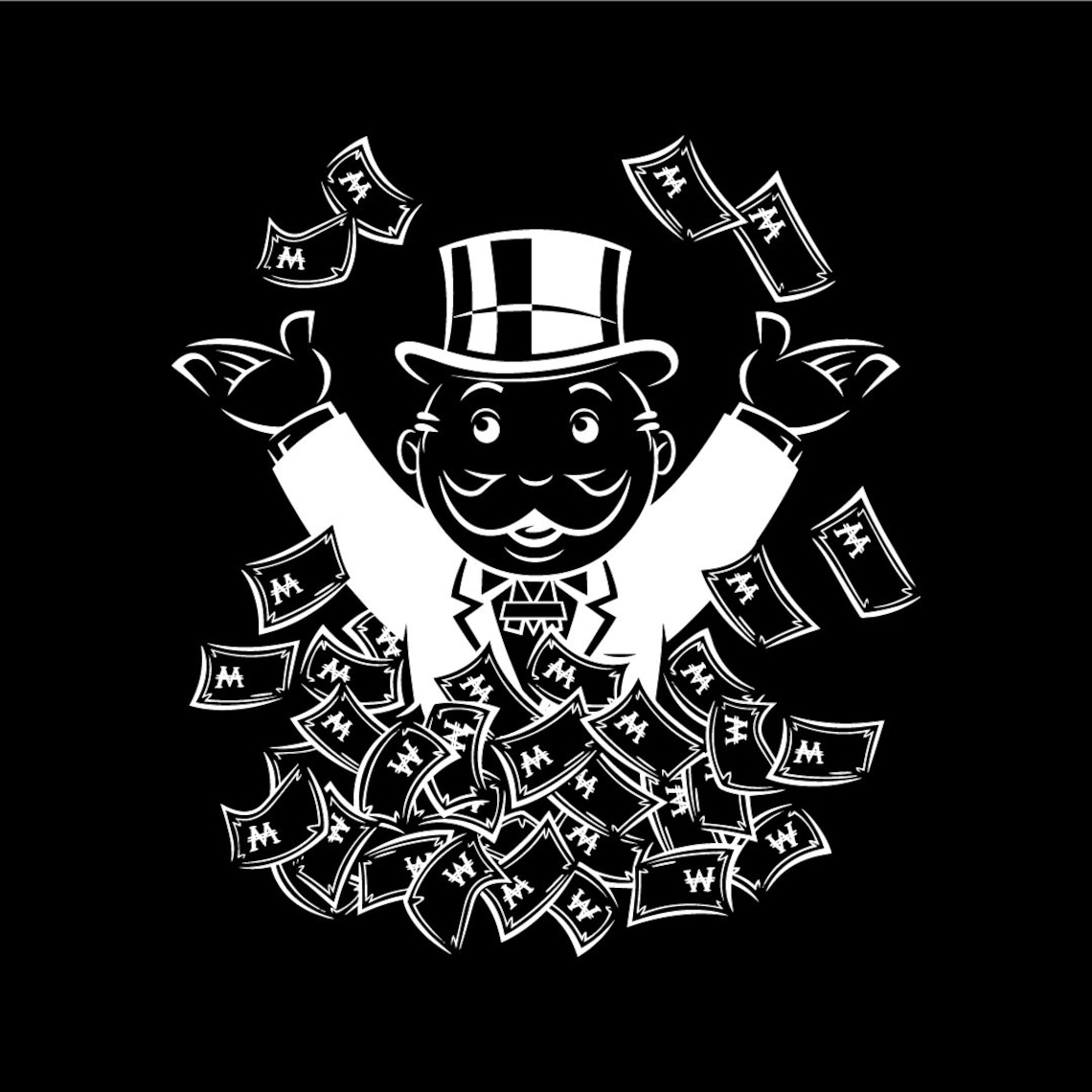 Monopoly Man Money - SVG & DXF Digital Download | Monopoly Man Money ...