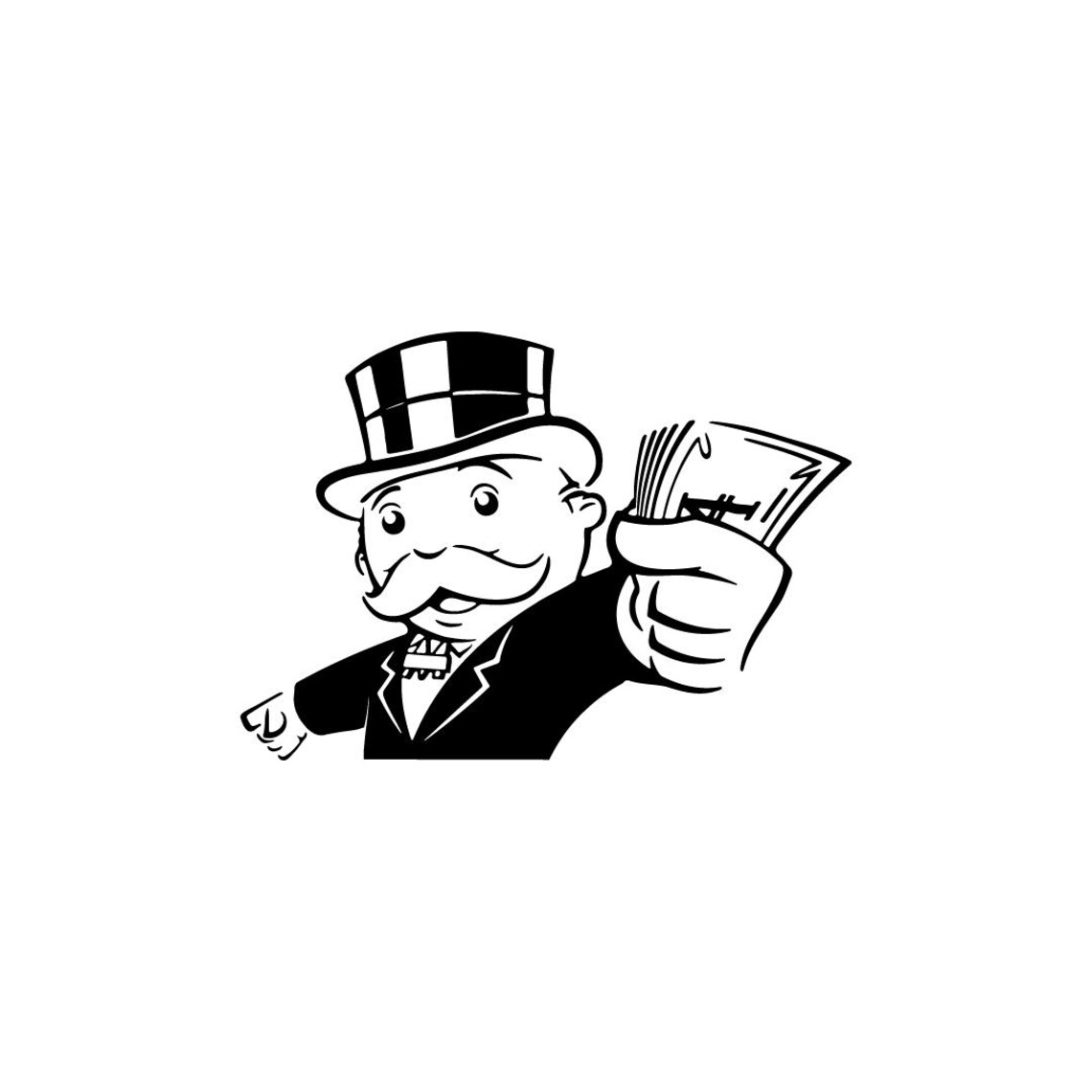 Monopoly Man SVG: Money Design Cut File (digital Download) - Etsy