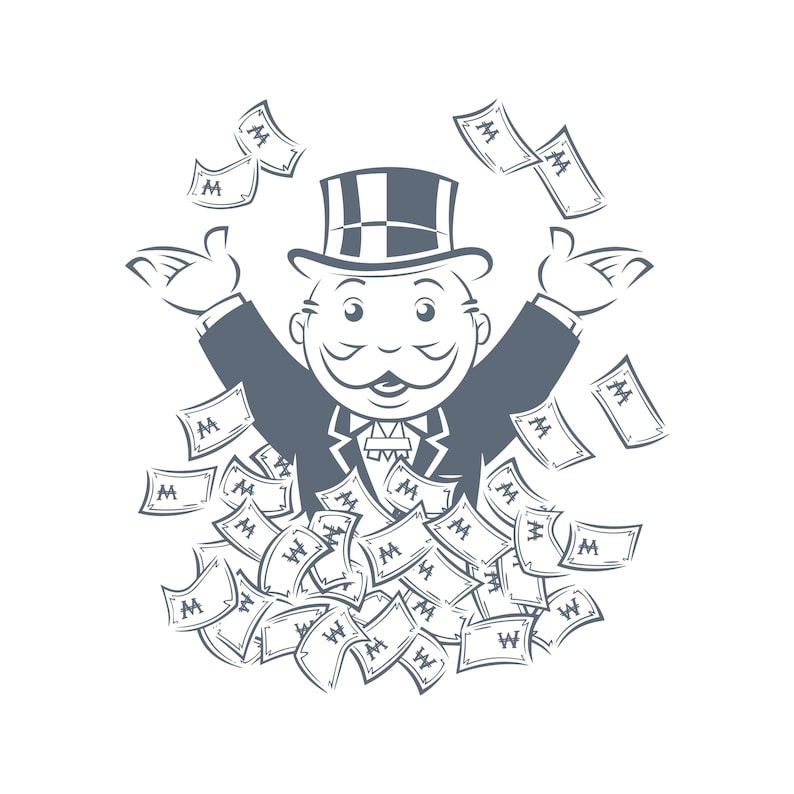 Monopoly Man SVG Bundle: Cut Files (digital Download) - Etsy