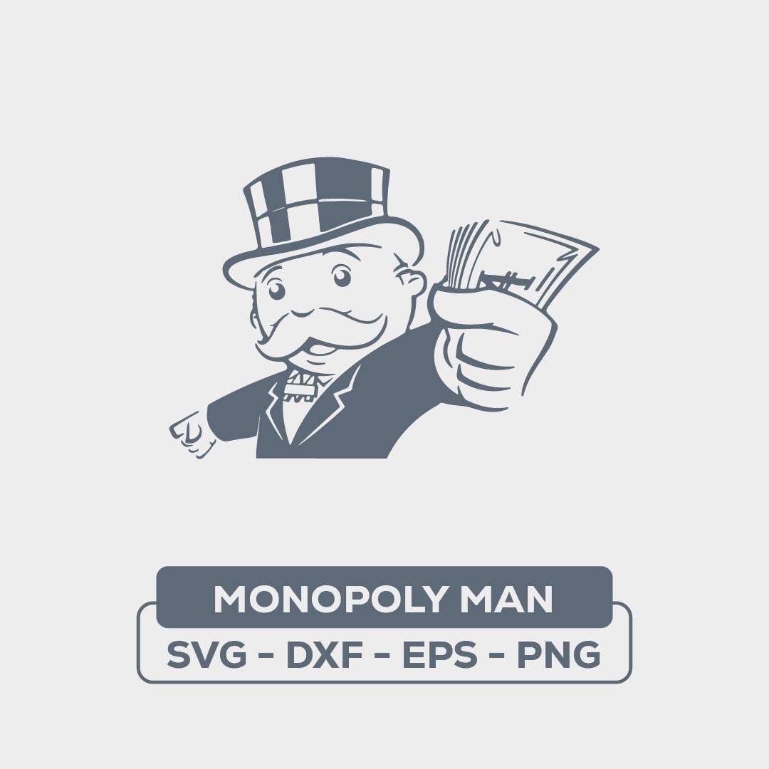 Monopoly Man SVG: Money Design Cut File (digital Download) - Etsy