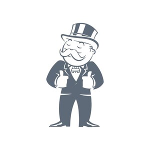 Monopoly Man SVG Cut File Bundle, Iconic Thumbs up Design - SVG & DXF ...