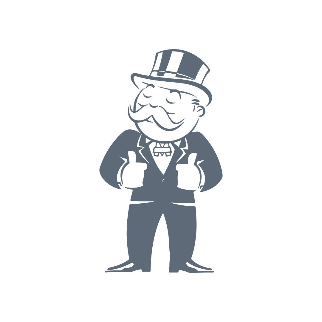 Monopoly Man SVG Cut File Bundle, Iconic Thumbs up Design - SVG & DXF ...