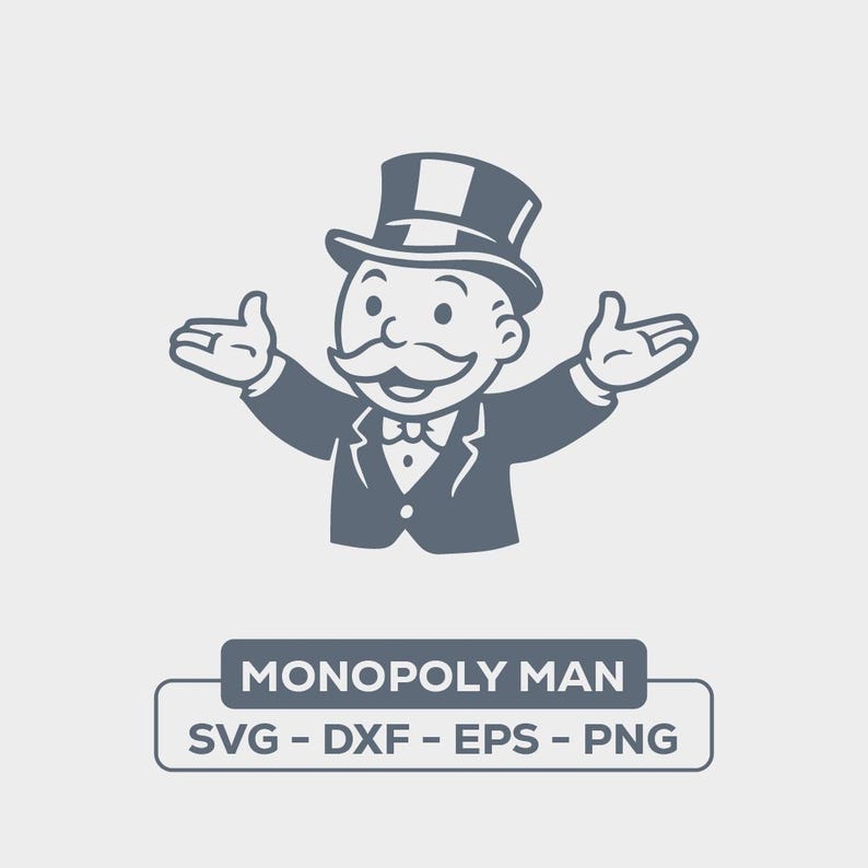 Monopoly Man Design - SVG - Digital Download - Etsy