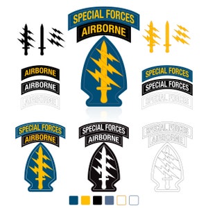 1st Special Forces Command (airborne) Logo - SVG - Digital Download - Etsy
