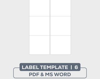 Label Template | 8 Label per Sheet A4 | Printable Sticker Template ...