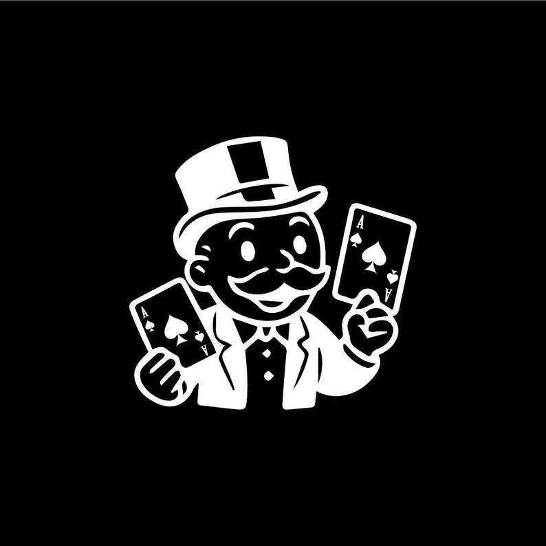 Monopoly Man Casino SVG – Vintage Poker Theme Clipart (svg Png Eps Dxf ...