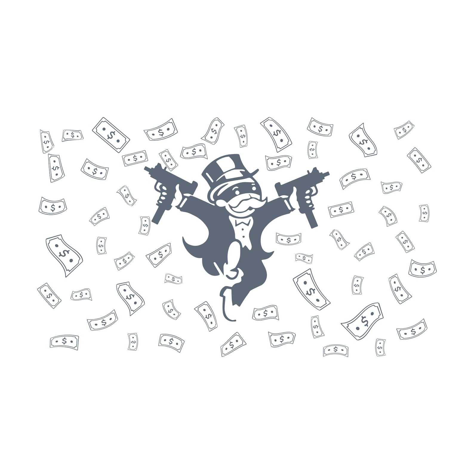 Monopoly Man SVG Bundle: Cut Files (digital Download) - Etsy