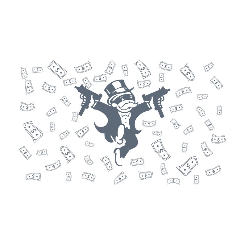 Monopoly Man SVG Bundle: Cut Files (digital Download) - Etsy