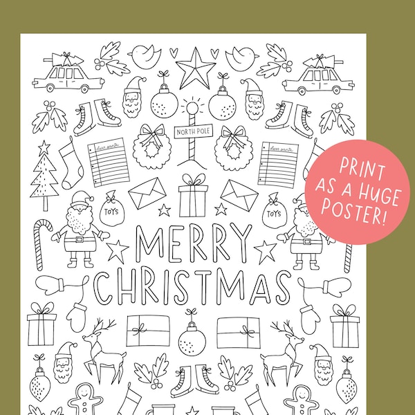 Colouring Poster - Etsy