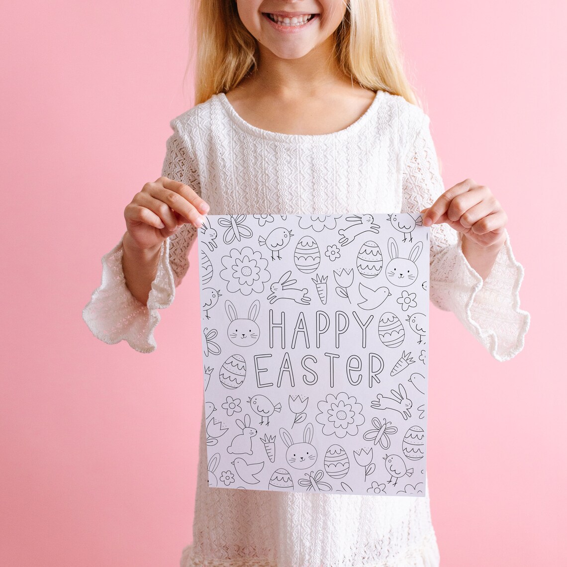 Easter Coloring Posters and Coloring Pages Huge Engineer | Etsy