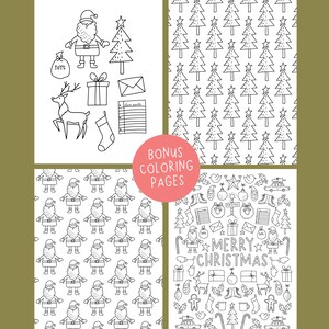 HUGE Christmas Coloring Poster and Holiday Coloring Pages - Etsy