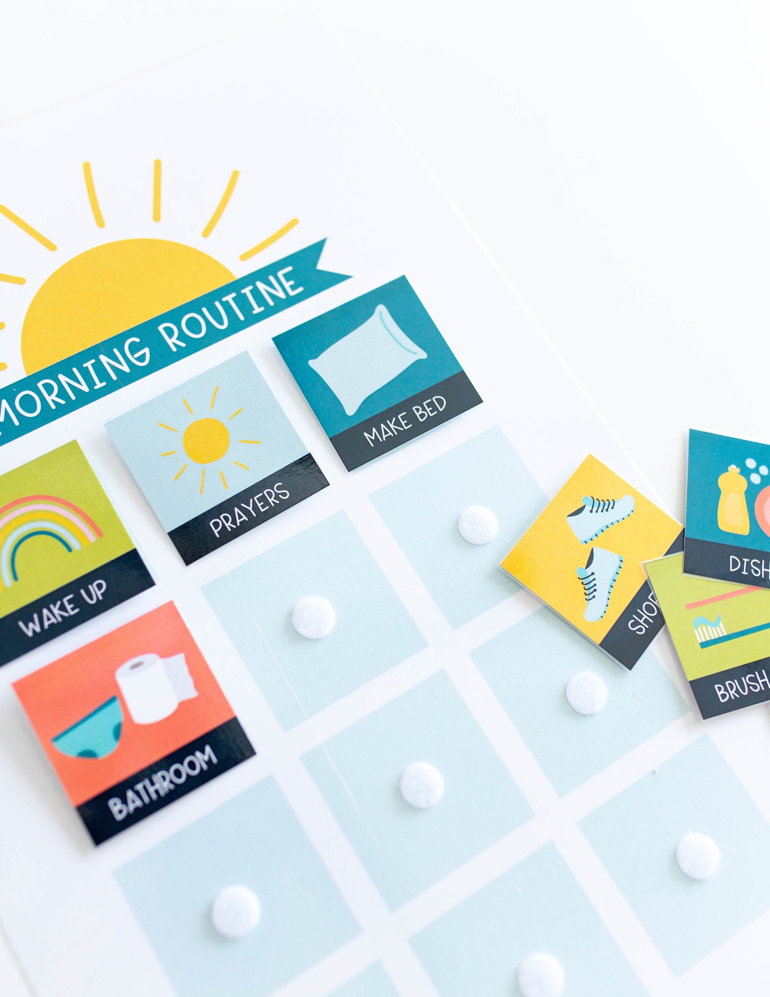 Kids Chore Chart Morning Evening Routine Chart - Etsy