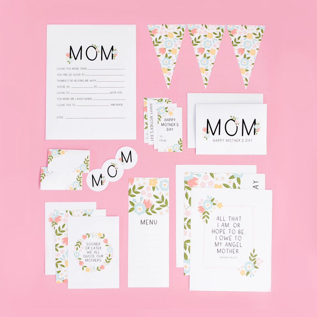 Mother's Day Printable Party Package - Etsy