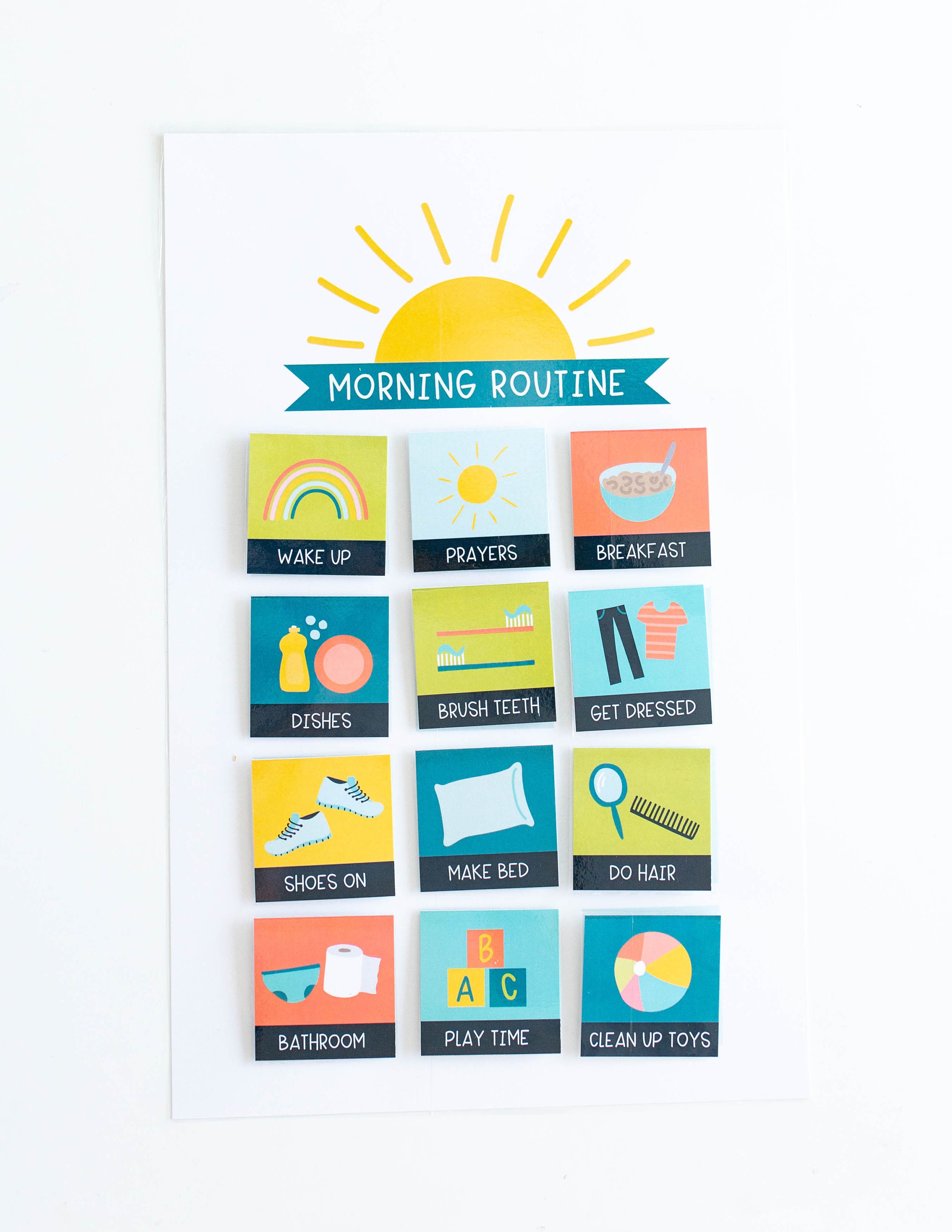 Kids Chore Chart Morning Evening Routine Chart - Etsy Canada