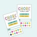 Chore Punch Card Chore Chart Reward Chart Kids Chore | Etsy