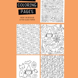 GIANT Halloween Kids Coloring Pages - Etsy