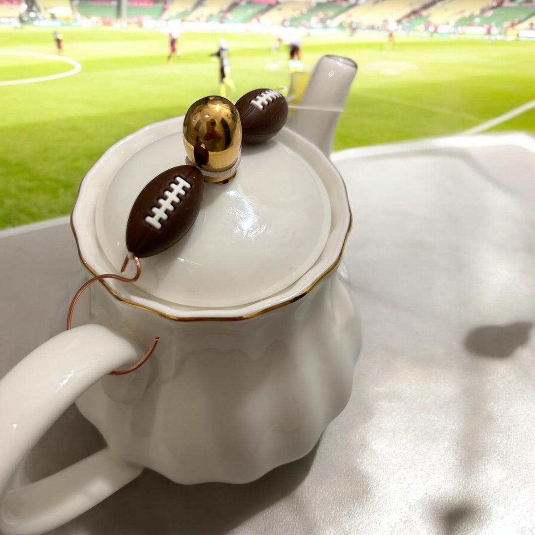 Football Teapot Drip-catcher and Lid Holder - Etsy
