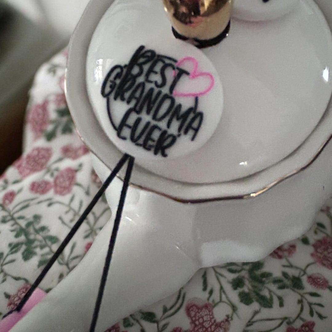 GRANDMA Teapot Drip-catcher and Lid Holder - Etsy