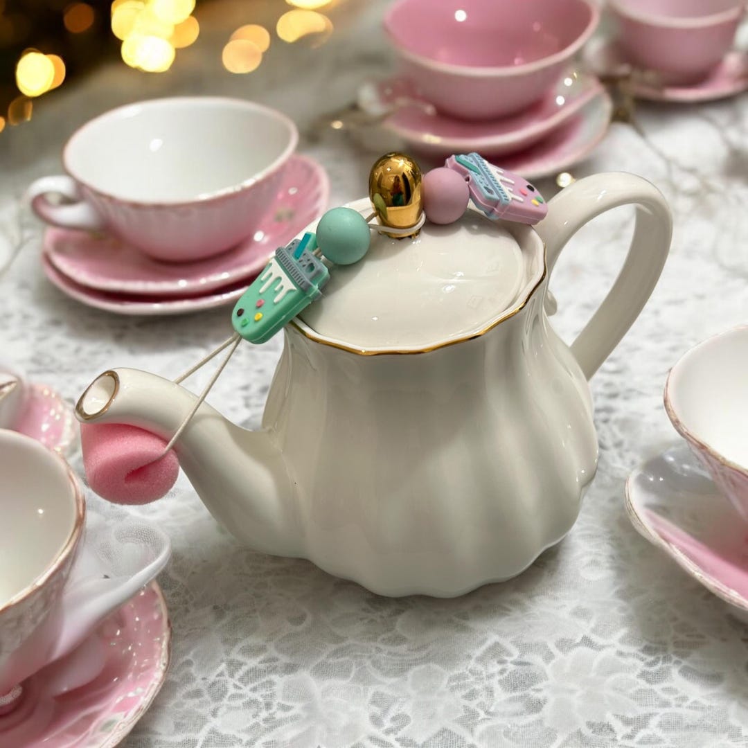 Bubble Tea Teapot Drip-catcher and Lid Holder - Etsy