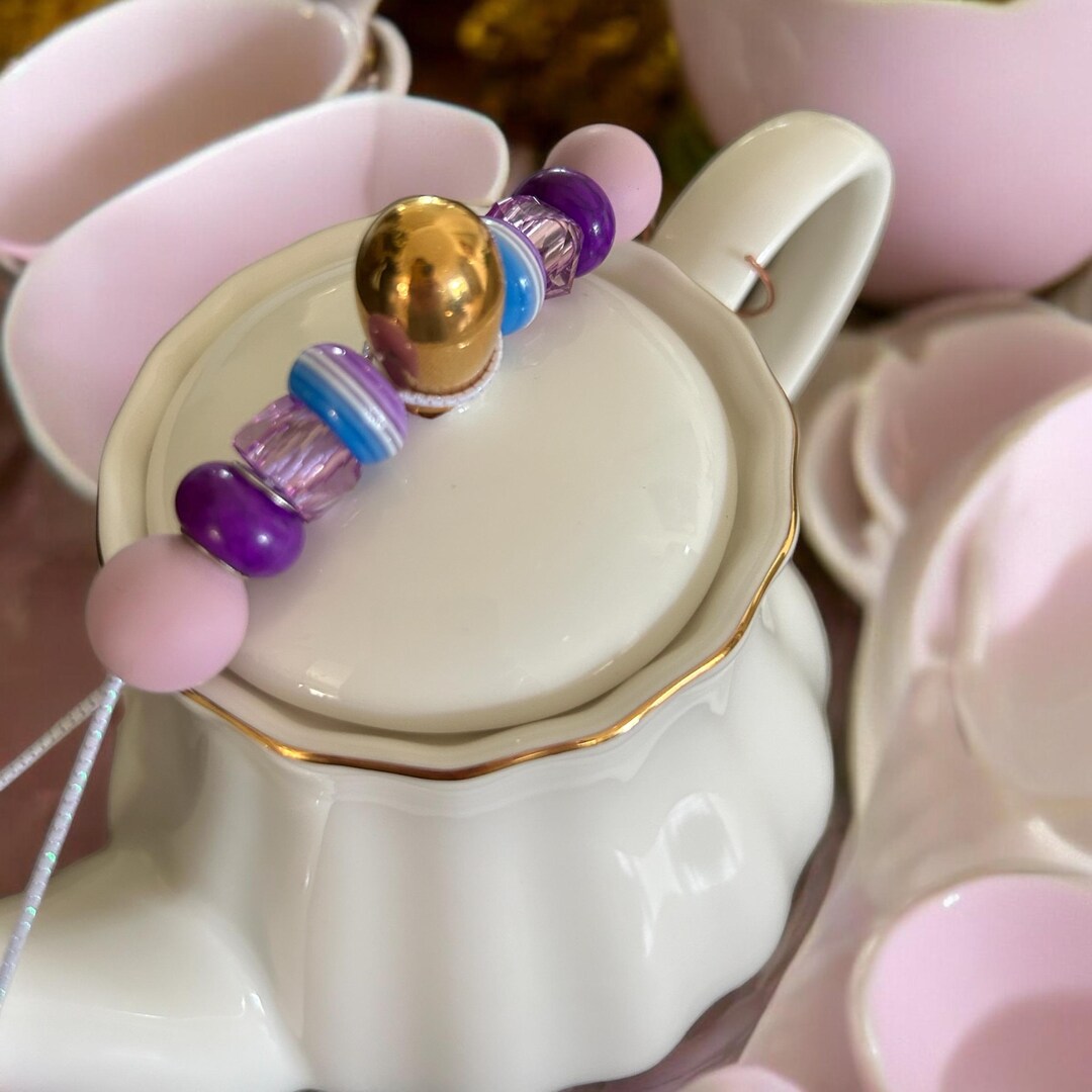 Glass Beads Teapot Drip-catcher and Lid Holder - Etsy
