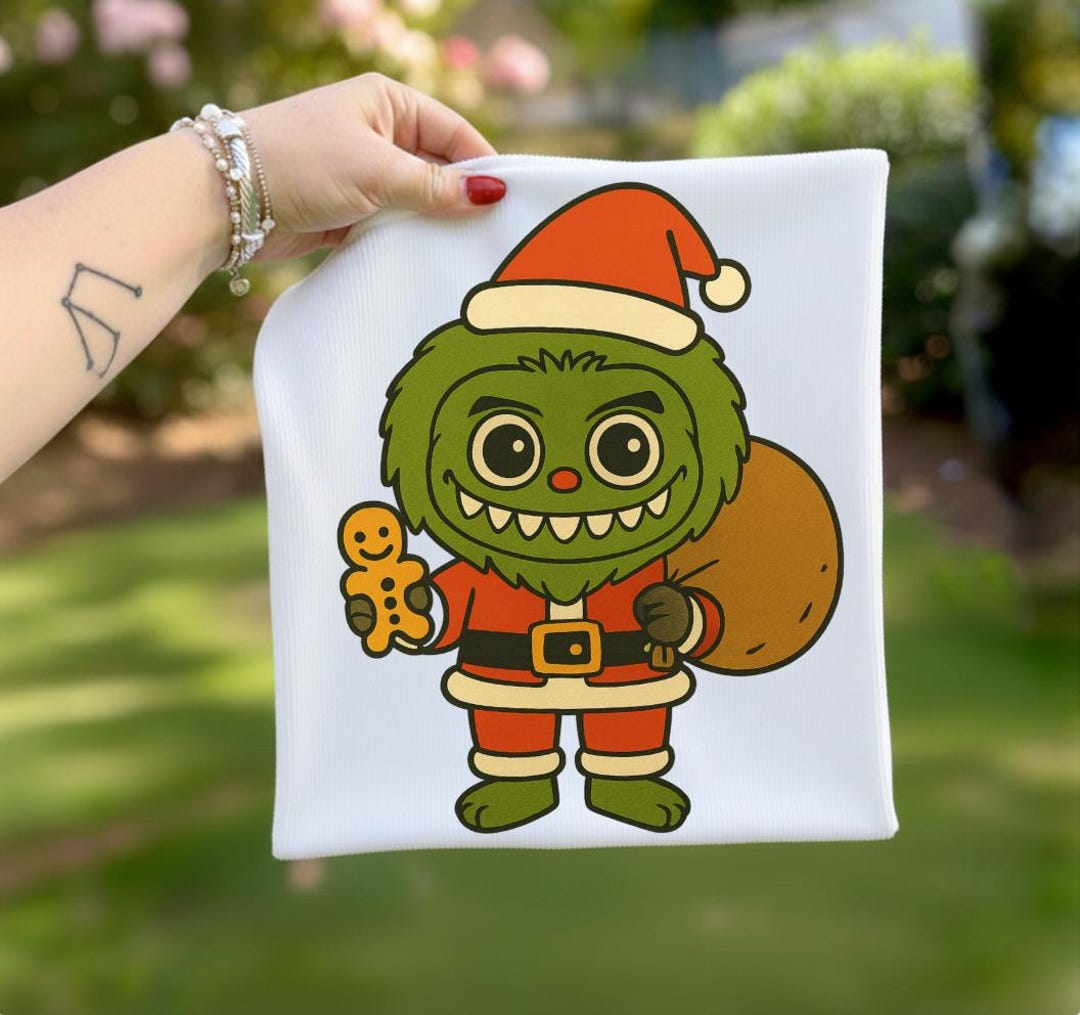 Grinch Santa & Labubu Santa PNG Bundle | Funny Christmas Clipart ...