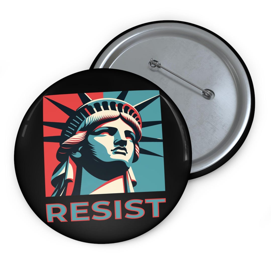 Anti Trump Pin Buttons - Feminist Gift Pro Choice Gift Statue of ...