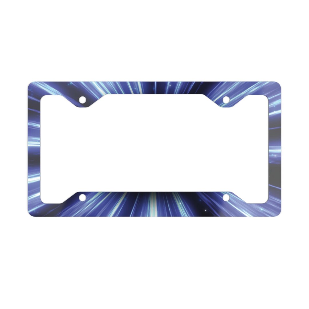 Cosmic Starry Sky Metal License Plate Frame: Unique Car Accessory for ...