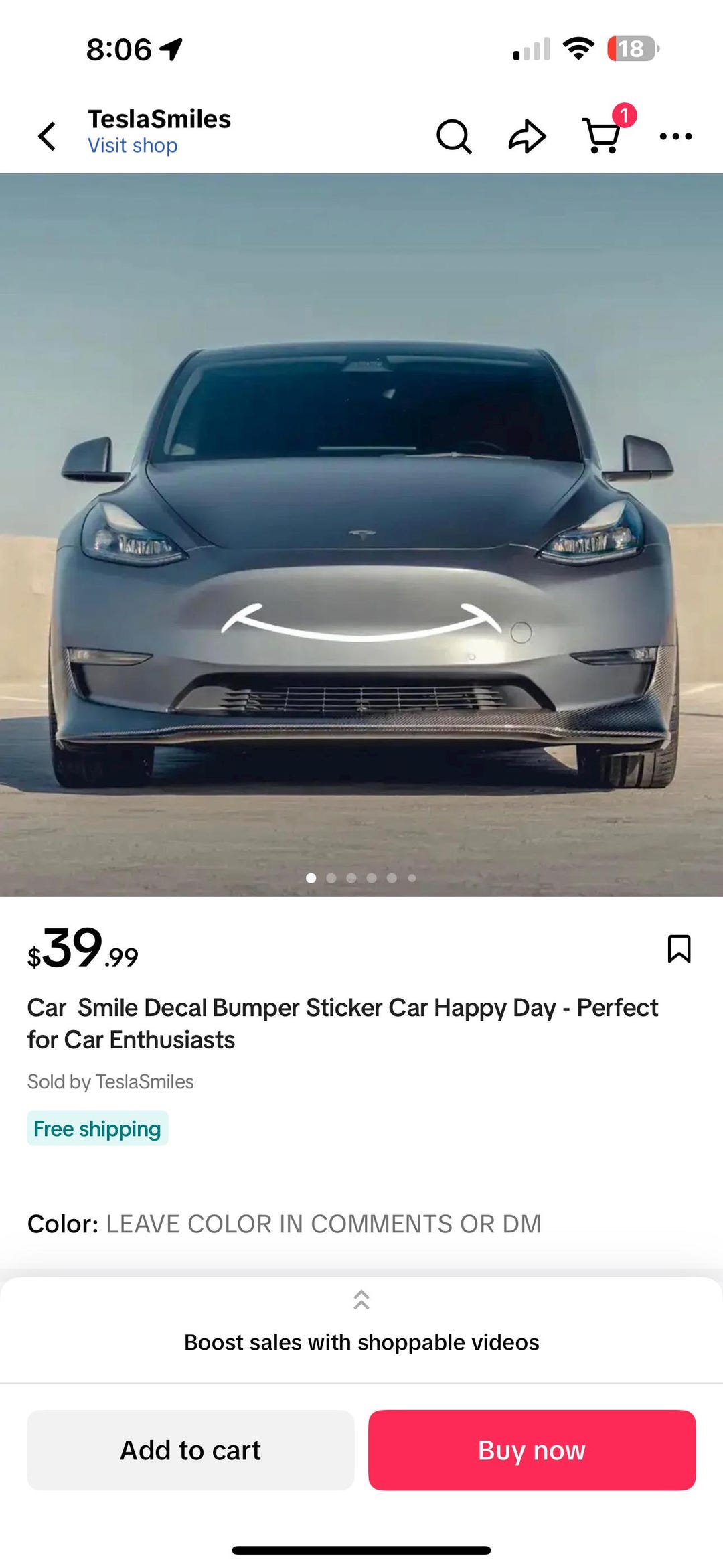 Car Smile Decal - Bumper Sticker - Etsy