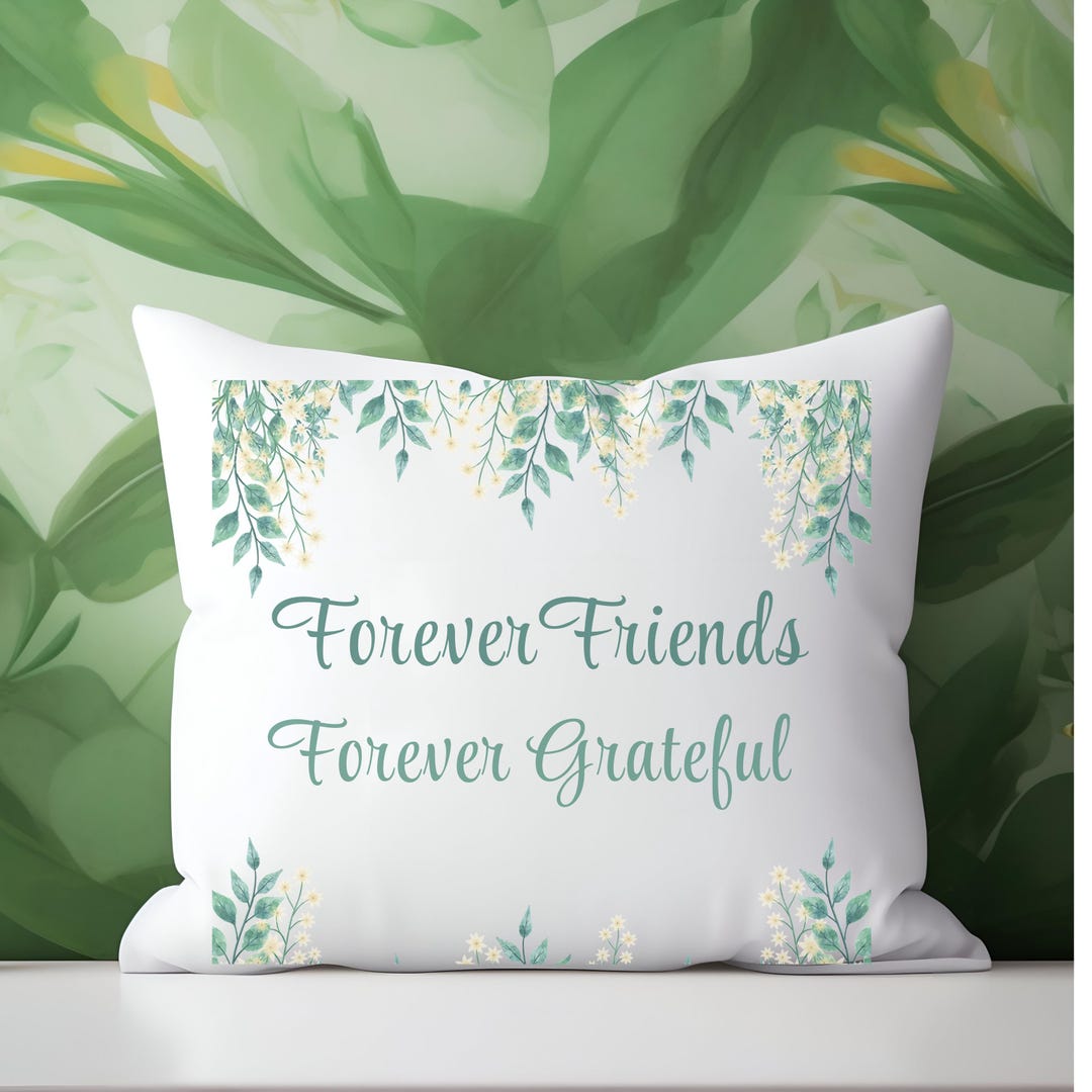 Forever Friends Friendship Square Gift Cushion, Decorative Pillow ...