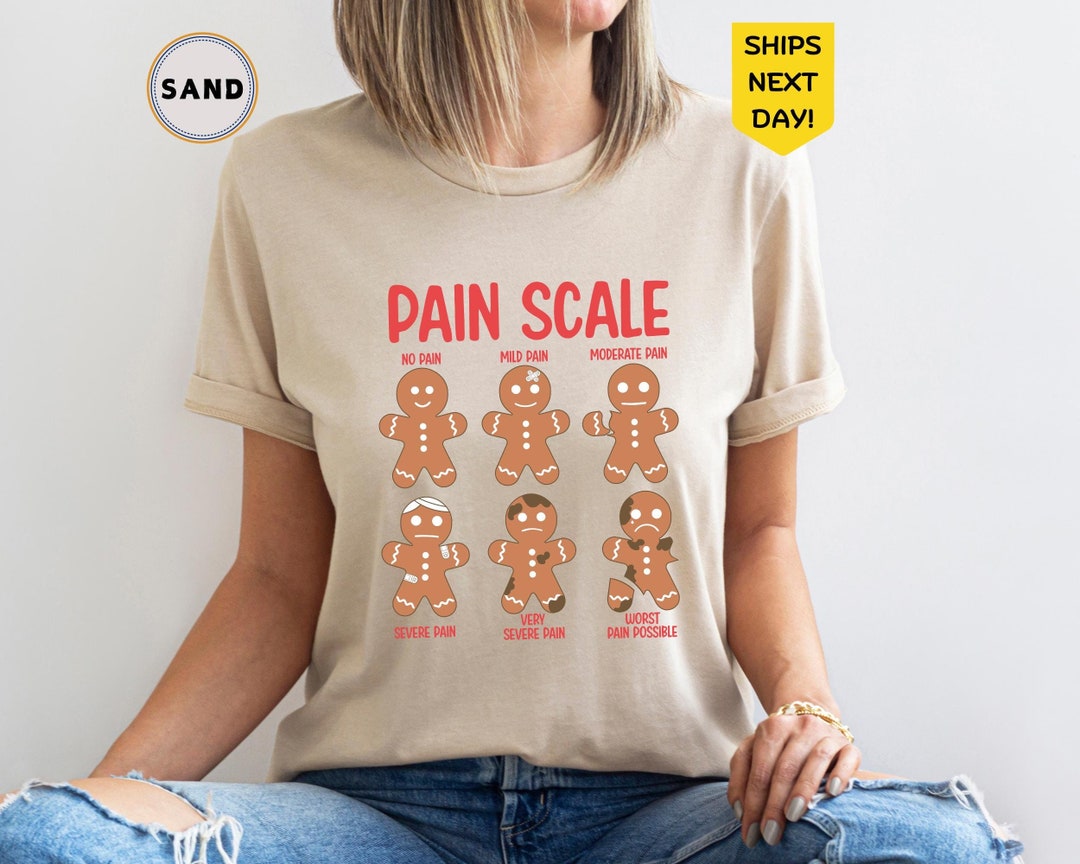 Funny Pain Scale Shirt, Christmas Nurse Shirt, Funny Christmas Shirt ...