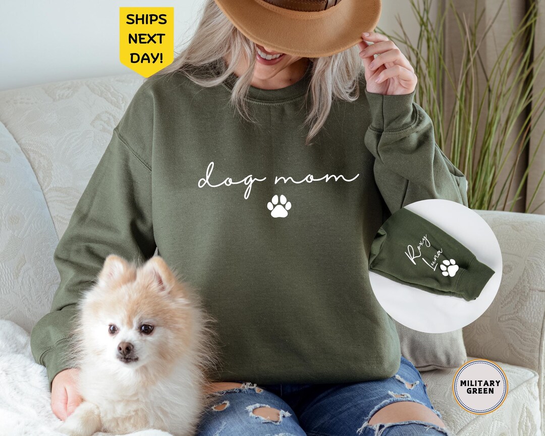 Dog Mom Sweatshirts - Custom Dog Mom Shirt - Dog Mom Shirts - Womens ...