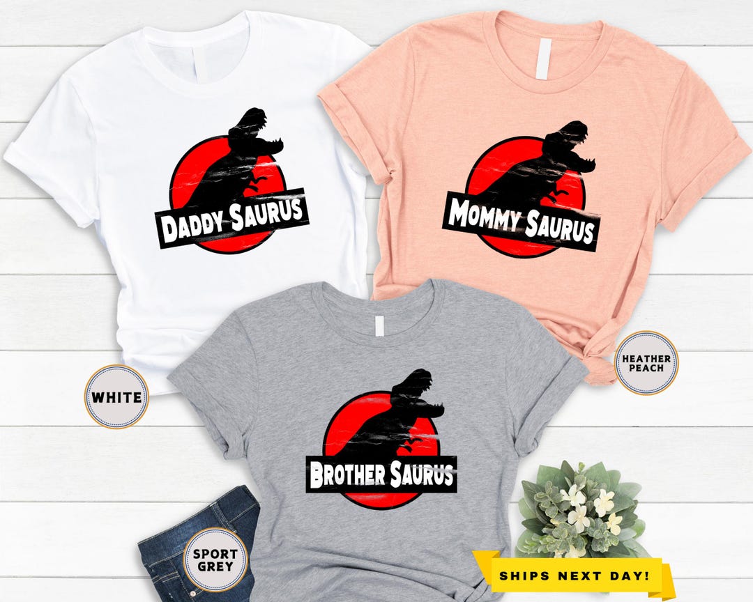 Dinosaur Family Shirts, Saurus Shirts, Family Matching T-shirts ...