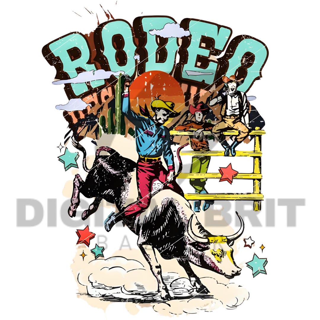 Western Rodeo Design Png, Sublimation Western Design Png, Western ...