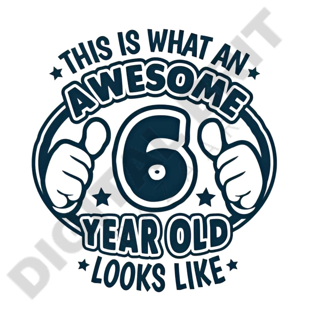 Turning 6 Year Old Svg, 6th Birthday SVG Shirt Svg, 6th Birthday Png ...