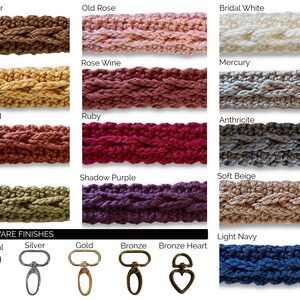 Crocheted Wristlet Keychain Key Fob in a Braid Stitch Pattern in a ...