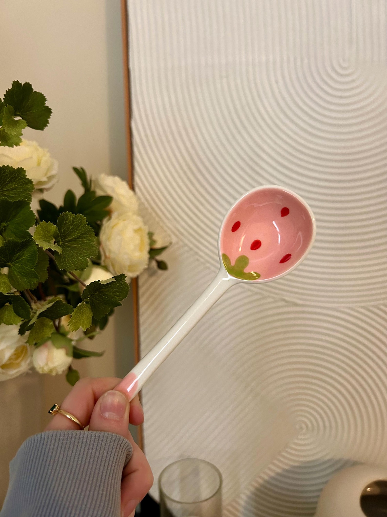 Ceramic Strawberry Tablespoon - Etsy