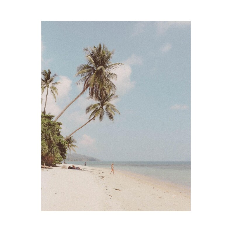 Vintage Beach Palm Trees Poster - Etsy