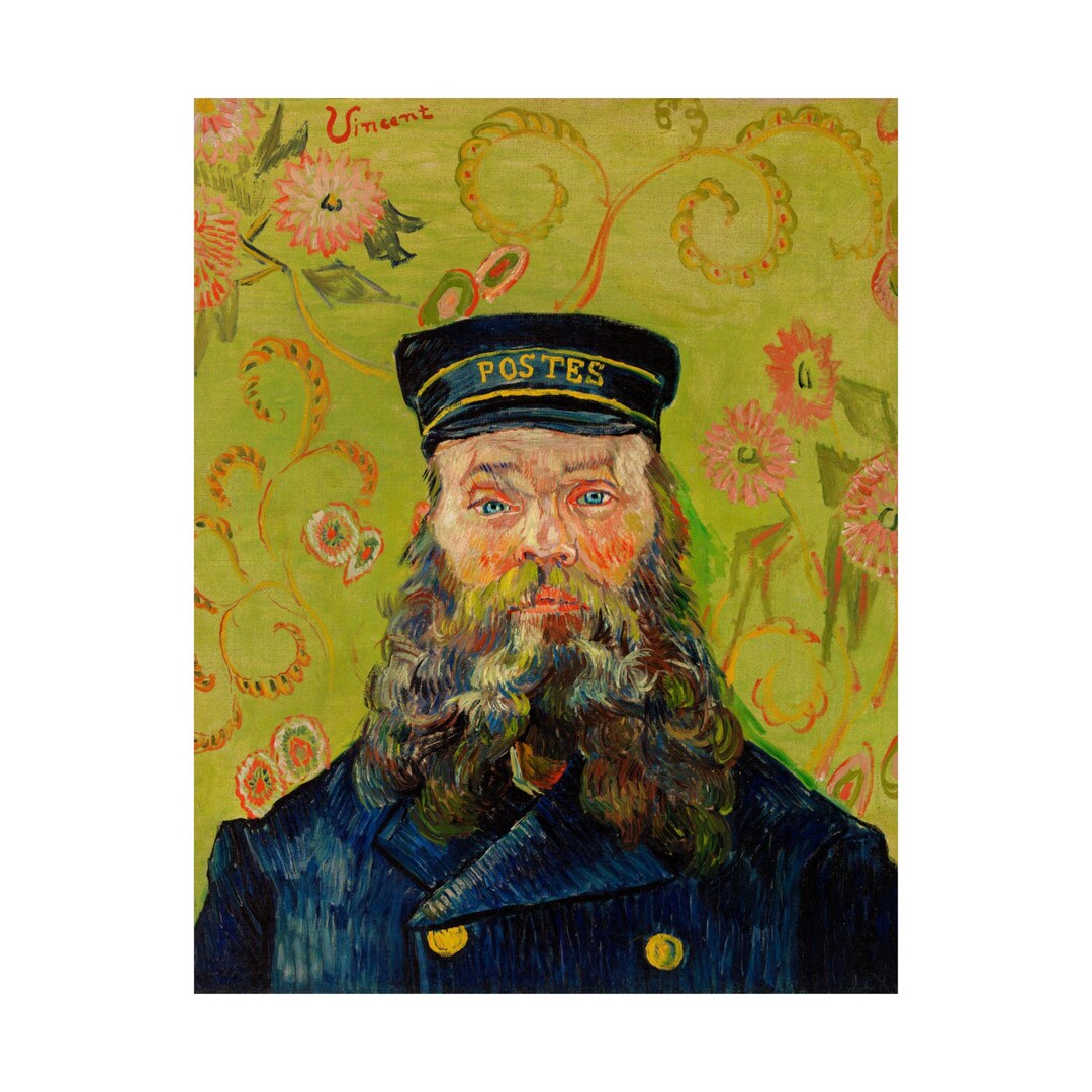 The Postman (joseph Roulin) (1888) by Vincent Van Gogh Vintage Poster ...