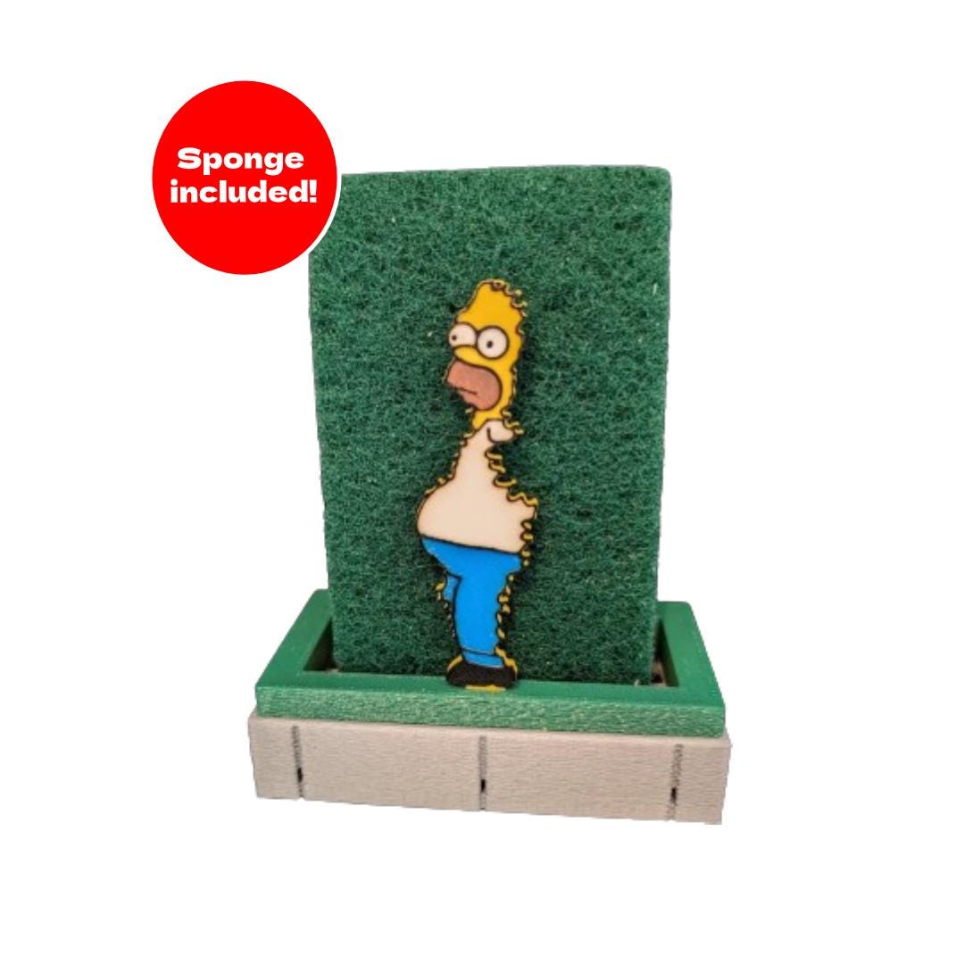Homer Simpson Sponge Holder – the Simpsons Bush Meme Gift – Premium 3D ...