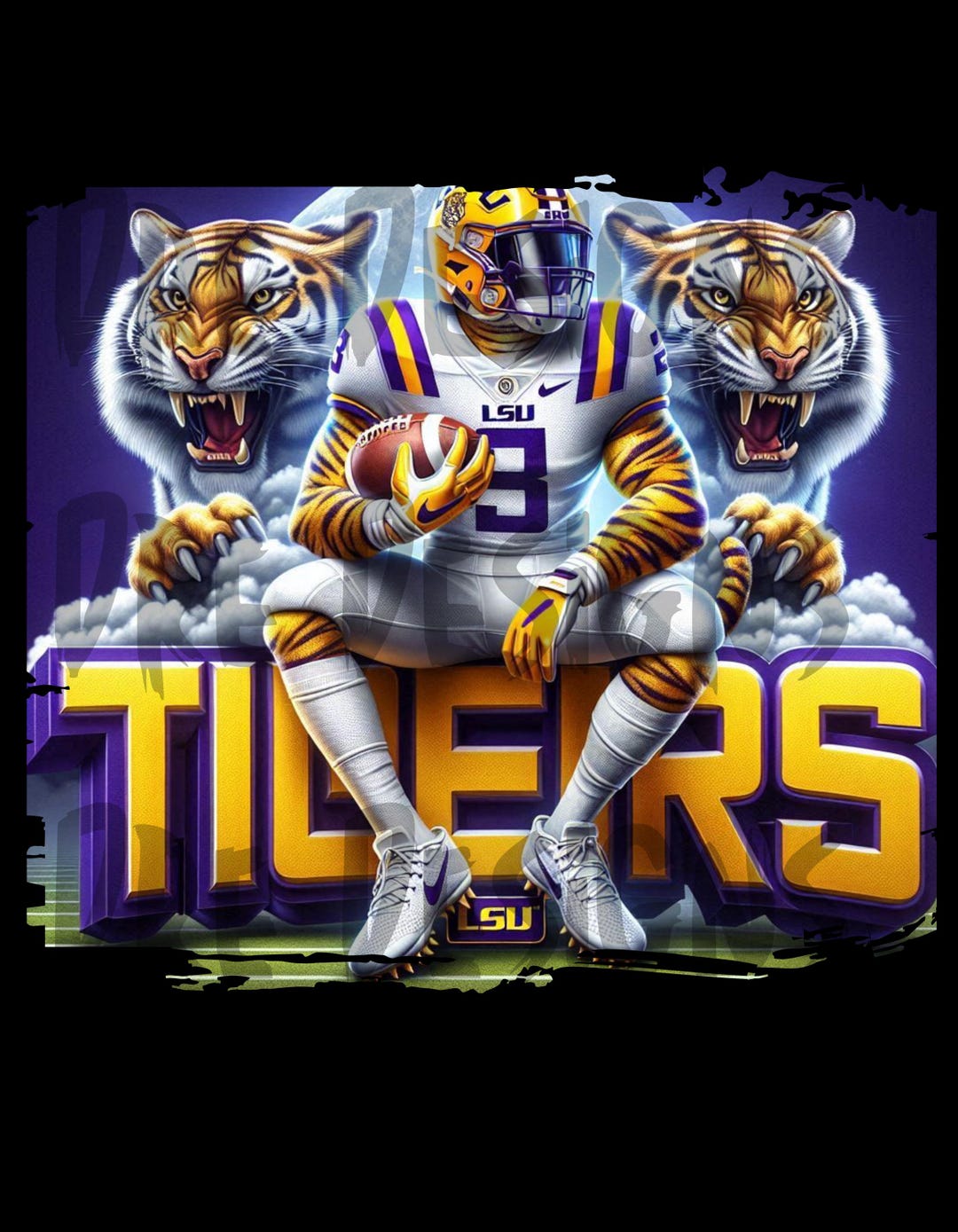 LSU Tigers Football Png, LSU Png - Etsy Australia