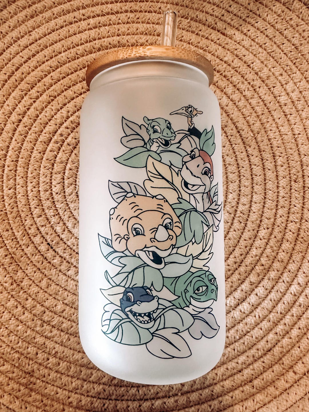 Land Before Time Glass Cans Coffee Mugs Princess Cups Disney Coffee Cup ...