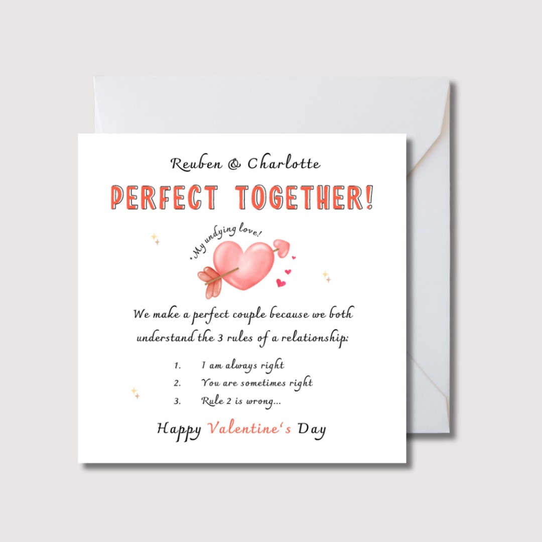 Valentines Day Card, Husband Valentine Card, Wife Valentine Card ...