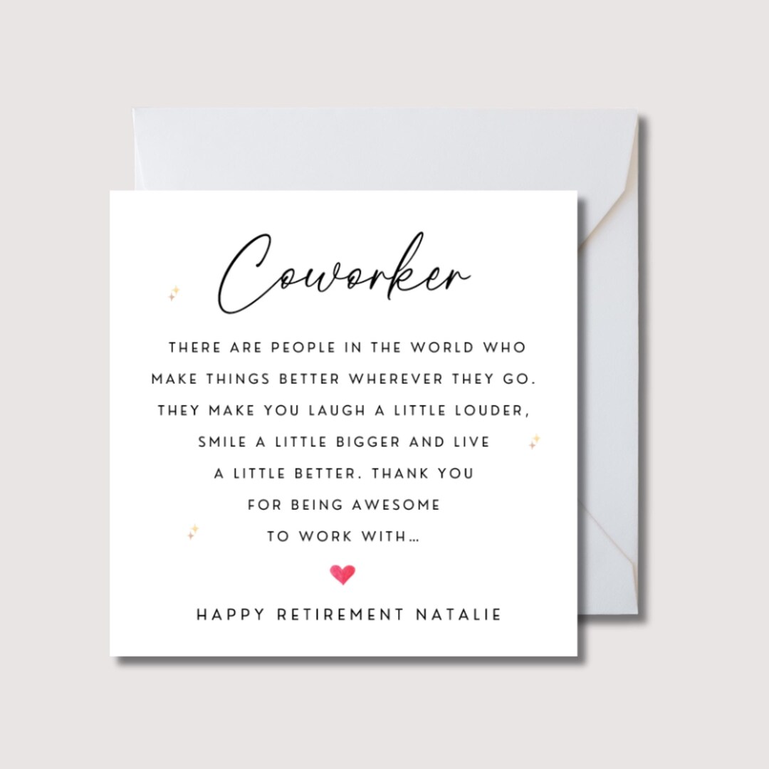 Retirement Card, Retired Congratulations Card, Personalised Retirement ...