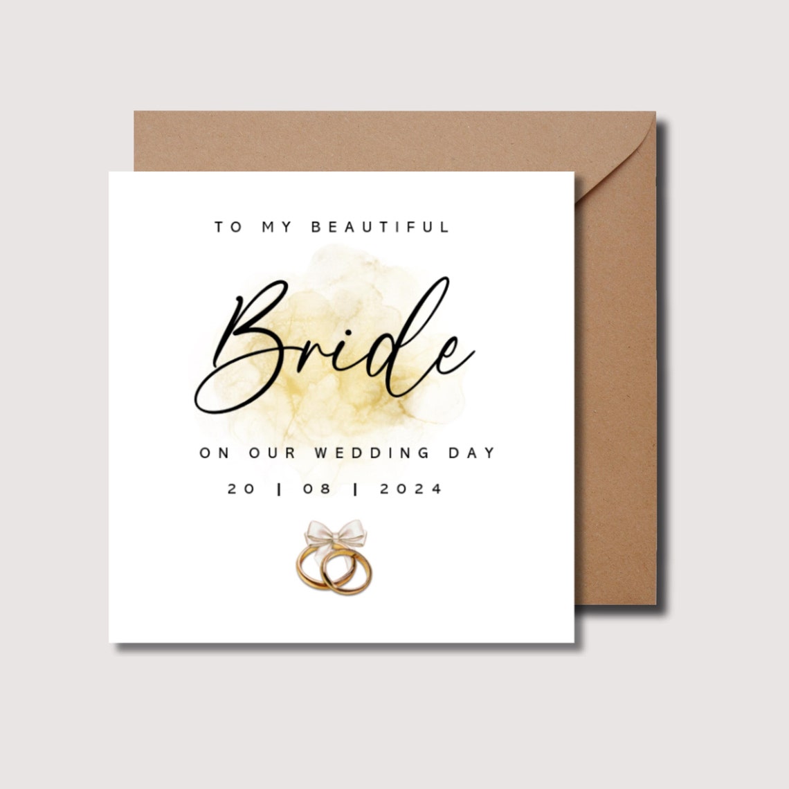 To My Bride on Our Wedding Day, Wedding Day Card for Bride, Wedding ...