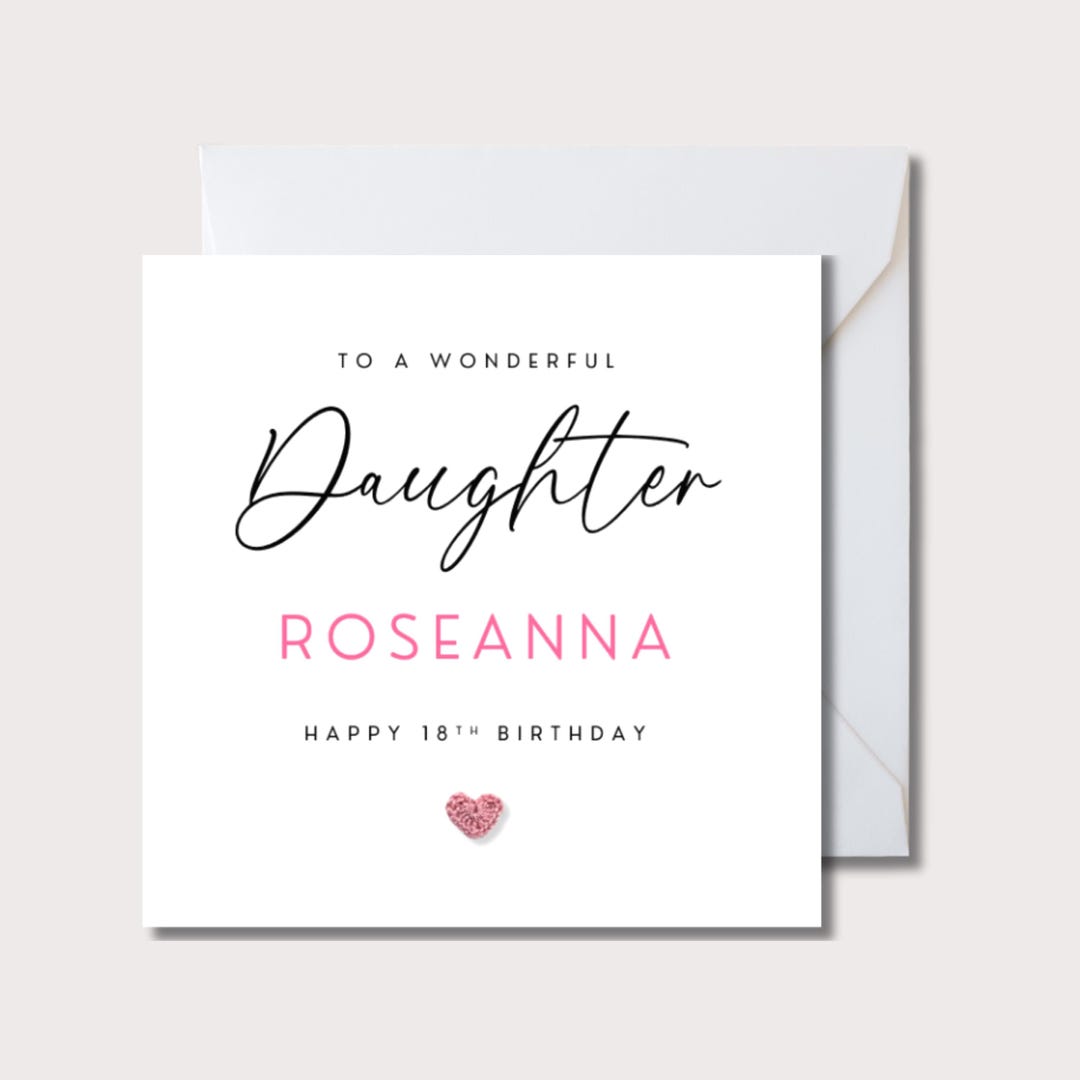 Daughter Birthday Card, Adult Daughter Birthday, Teenage Daughter ...