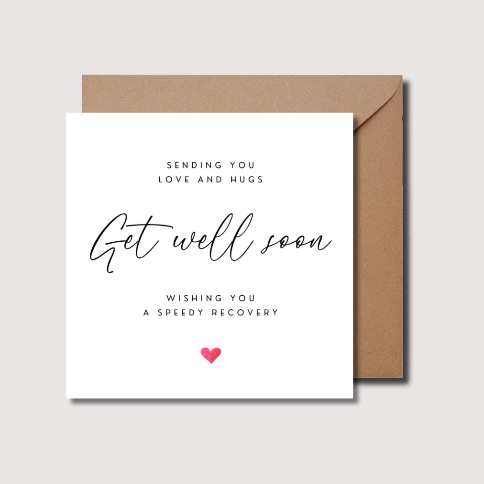 Get Well Soon Card, Thinking of You Card, Hospital Card, Feel Better ...