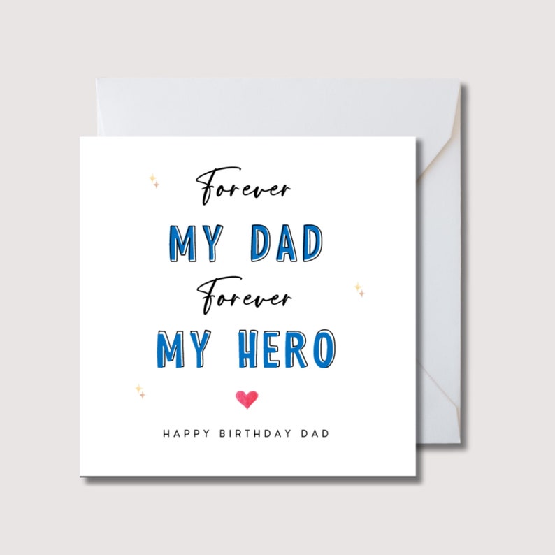 Dad Birthday Card, Daddy Birthday Card, Birthday Gift Dad, Baba ...